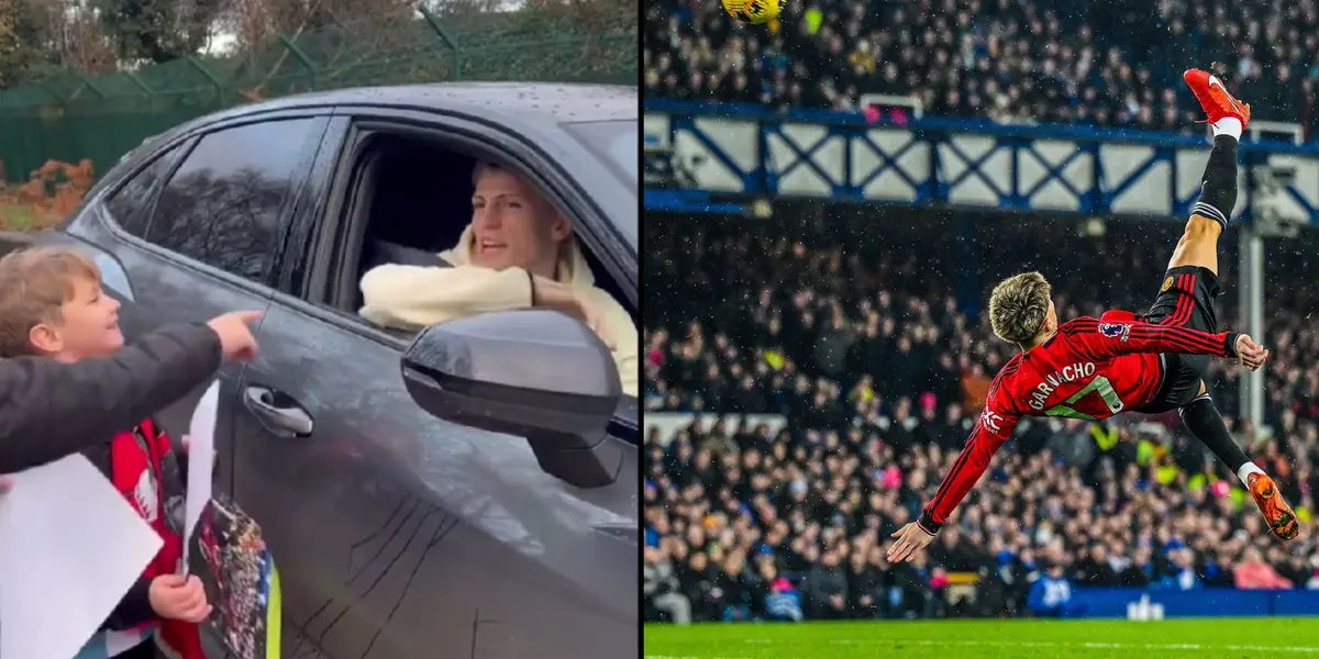 (VIDEO) Not only did he score a great goal, Garnacho's gesture of ...