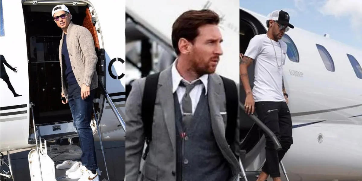 Messi, Cristiano Ronaldo or Neymar: who has the best private jet?