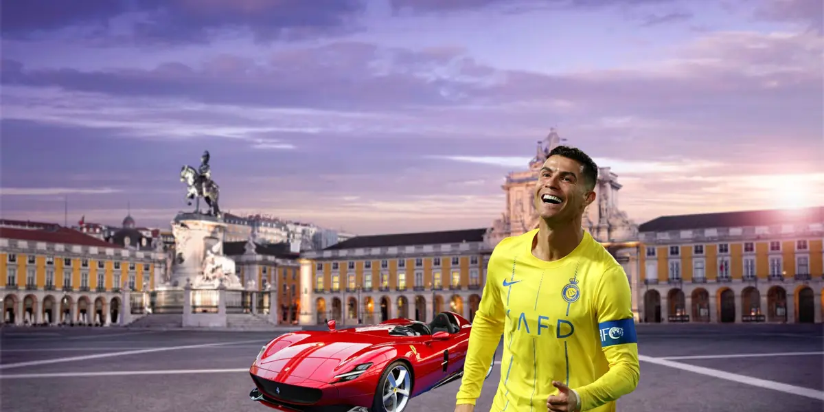 Cristiano Ronaldo flexes his new Ferrari in the streets of Lisboa worth ...