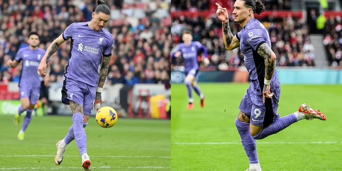 Darwin Nunez's cheeky chip gives Liverpool the lead against Brentford at HT