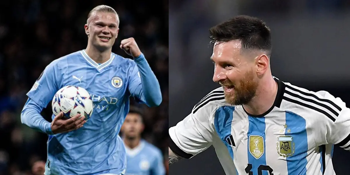 Erling Haaland gives Messi a low blow in the Champions League with only ...