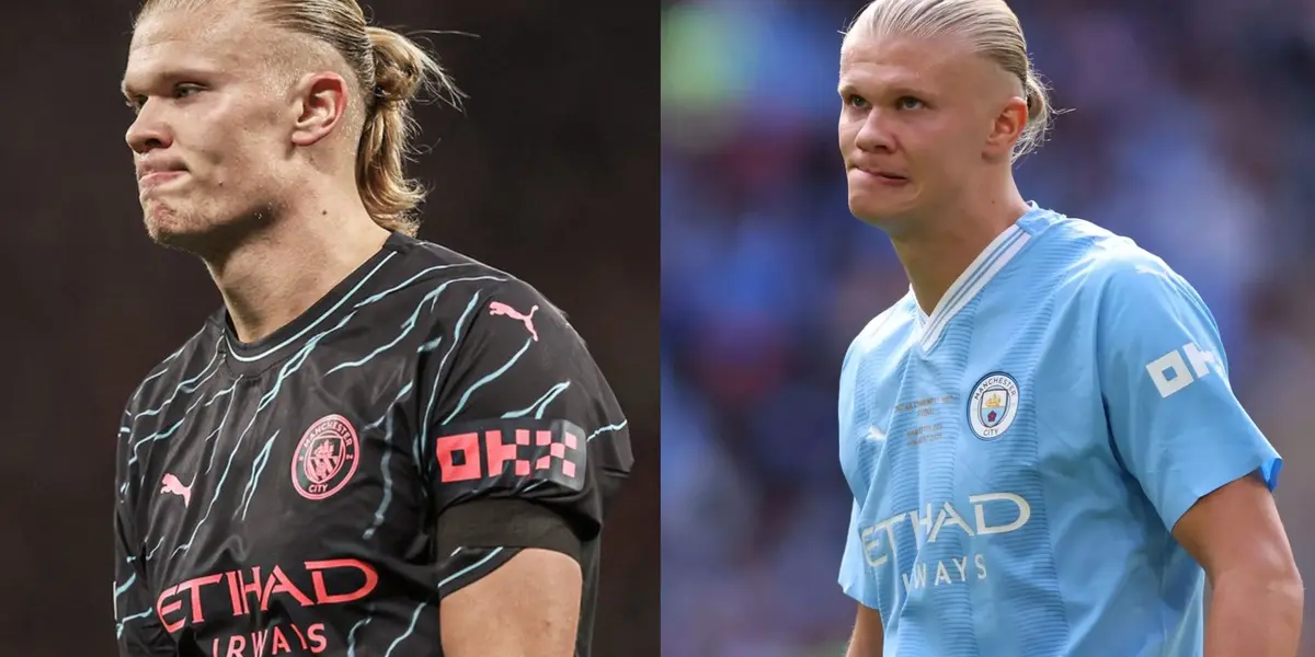 Erling Haaland continues without scoring, the record that worries Pep Guardiola
