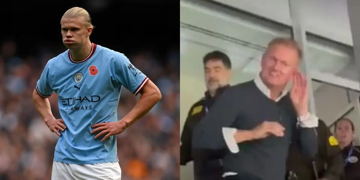 The incredible excuse of Haaland's father after being sent off by Real ...