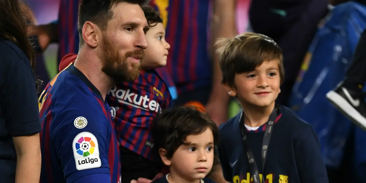 The unmissable reaction of Lionel Messi's son after his father received ...