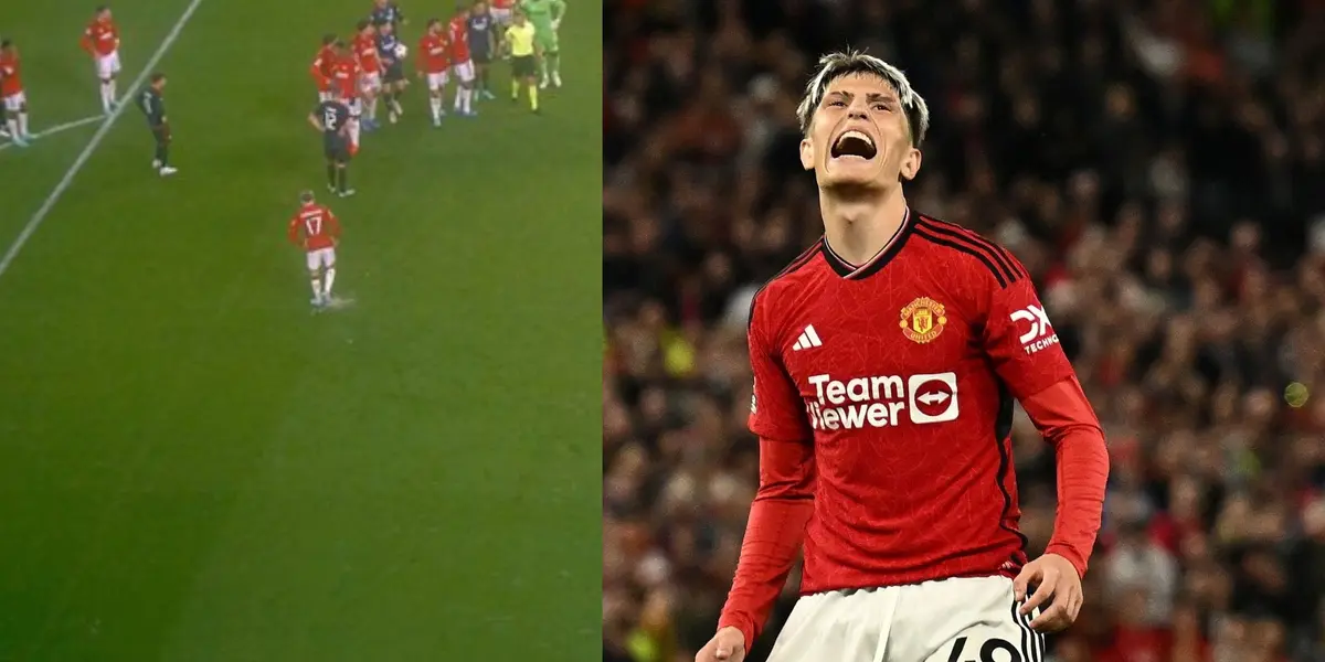 Garnacho's controversial action in the Champions League that angers ...