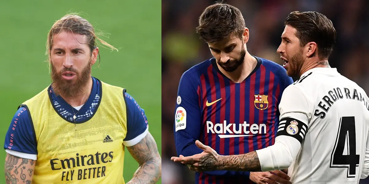 Sergio Ramos' reaction to Piqué's shocking retirement announcement