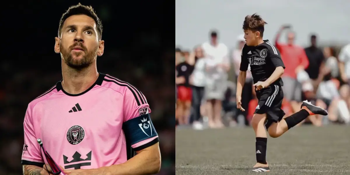 (VIDEO) Messi's son Thiago celebrates like him when he scored in youth ...