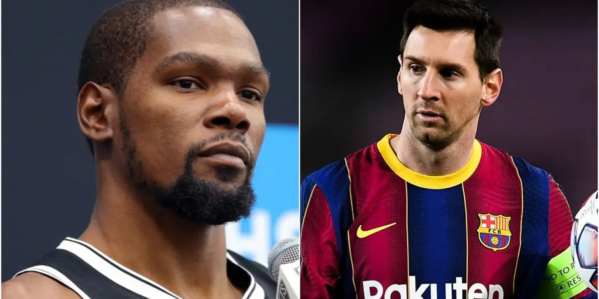 The unexpected publication of Kevin Durant upon learning of Messi's salary