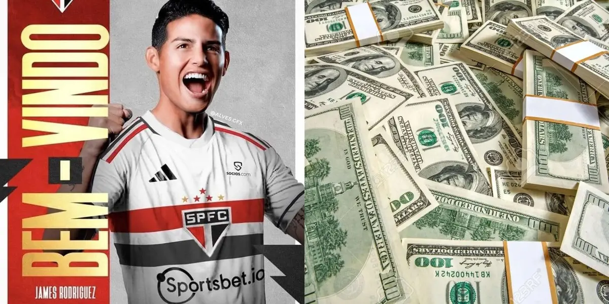 James Rodríguez is a new Sao Paulo soccer player, this would be his salary