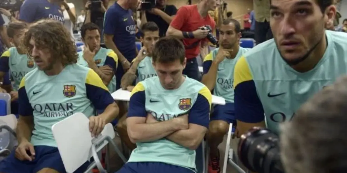 He was one of Messi's best friends at Barcelona, he retired and now he ...