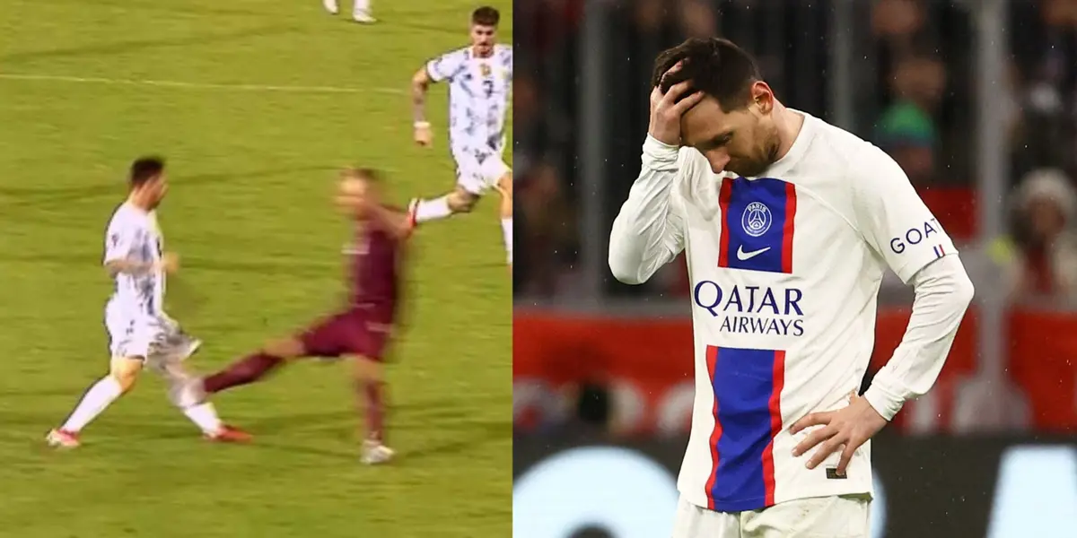 He almost broke Messi's leg and ended his career, now he receives the ...