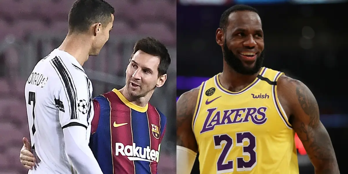 Lebron James joined Lionel Messi and Cristiano Ronaldo in a prestigious ...