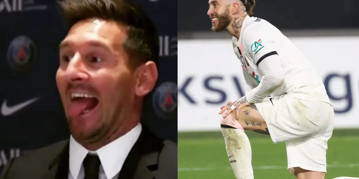 Messi and his anger with Sergio Ramos, even laughs at him