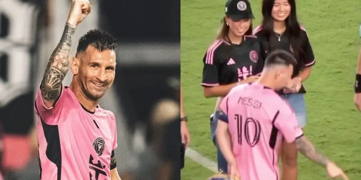 What Lionel Messi did when a woman approached him in his last game