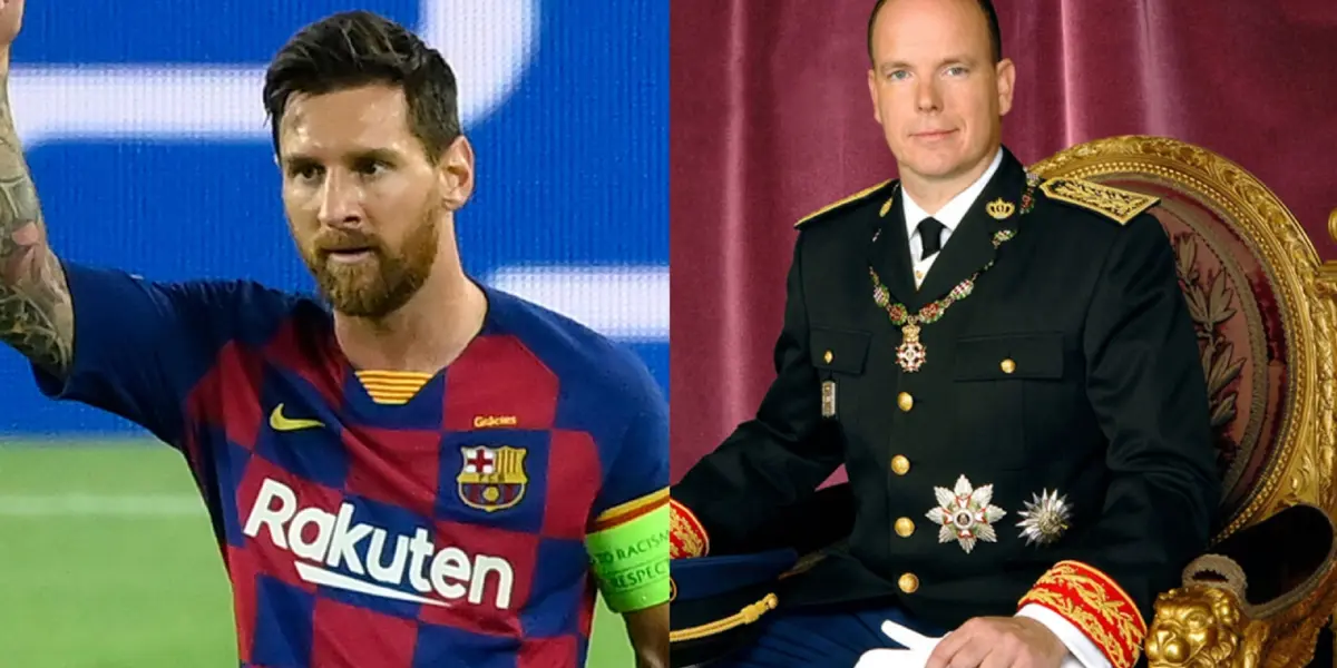 The gift that Messi received from Prince Albert II after losing the The ...