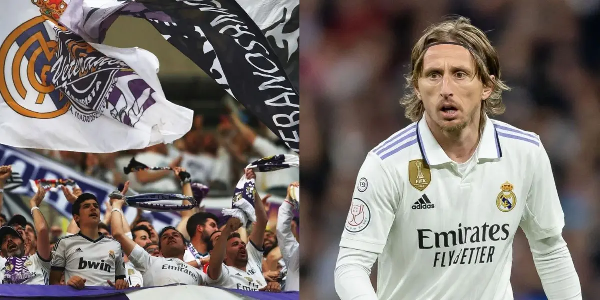 The message from the Real Madrid fans to Luka Modric so that he does ...
