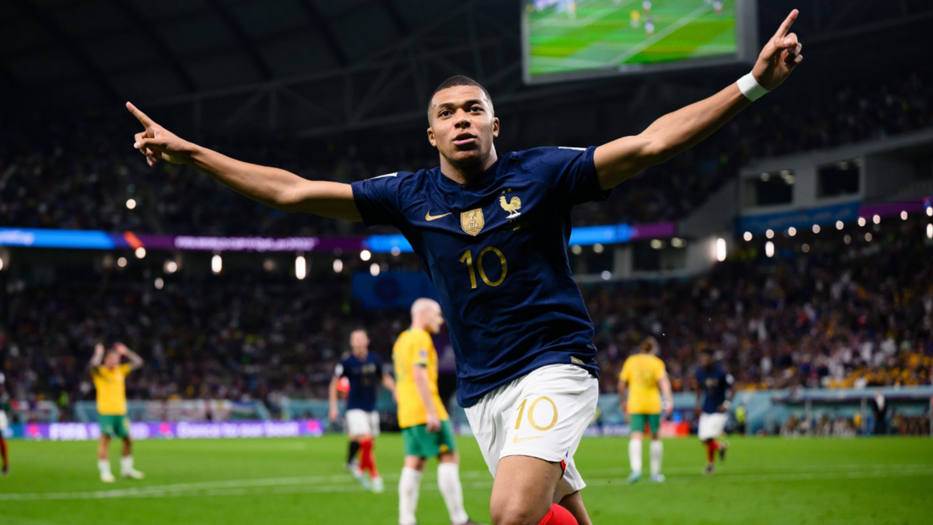How many goals has Kylian Mbappe scored for France in each competition ...