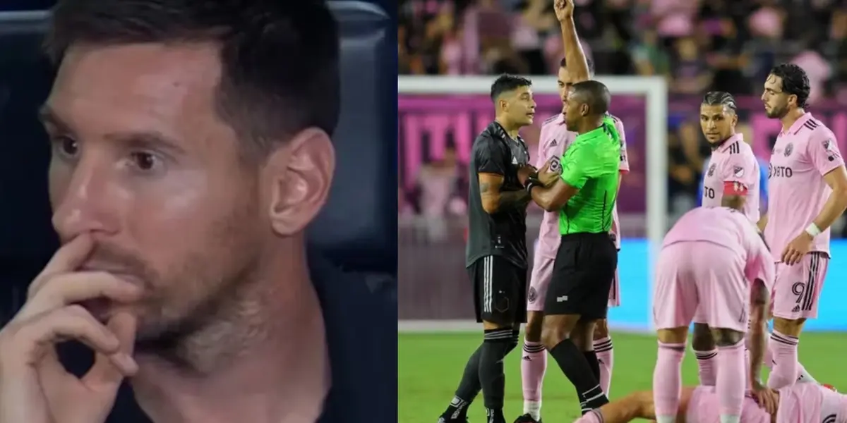 Lionel Messi's reaction to his teammates' mistakes in the US Open Cup final