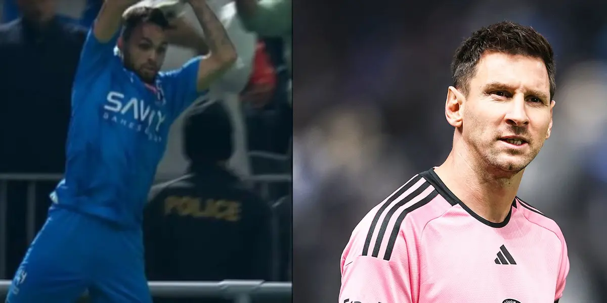 Messi's reaction to the iconic Cristiano's SIUU celebration against ...