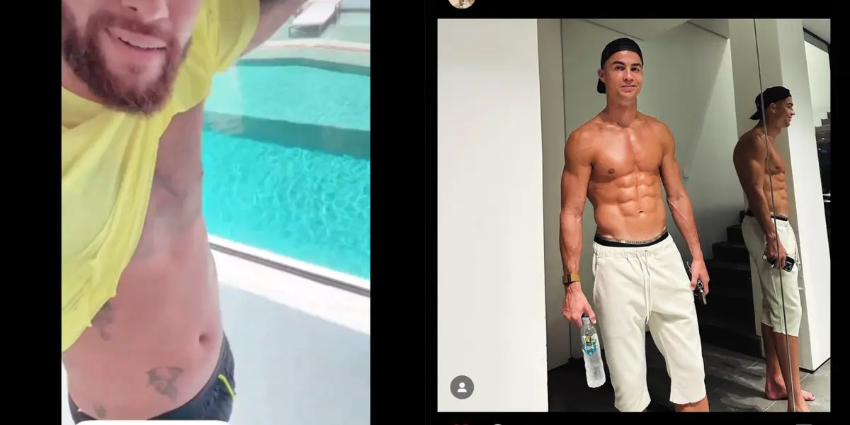 While Neymar admits being overweight, Cristiano's fitness before turning 39