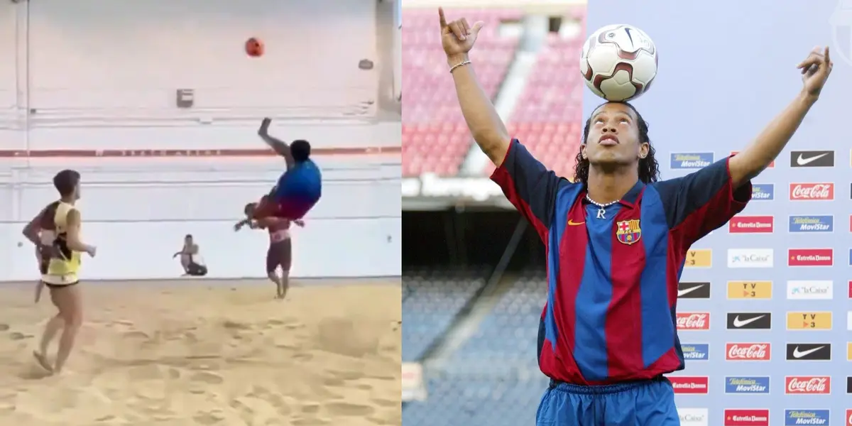 Ronaldinho showed that he is intact and uploaded a video playing beach ...