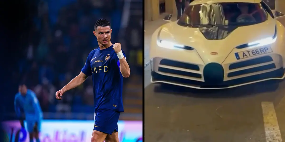 (VIDEO) Cristiano Ronaldo drives off streets with $10 million Bugatti