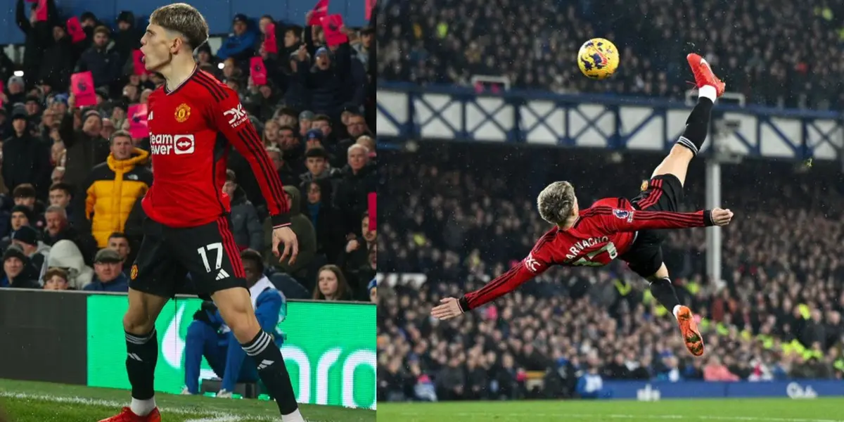 (VIDEO) Garnacho's impressive bicycle kick goal for Manchester United's ...