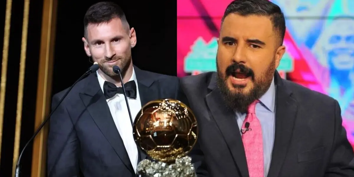 Clown journalist, pathetic reaction of Álvaro Morales to Messi's Ballon ...