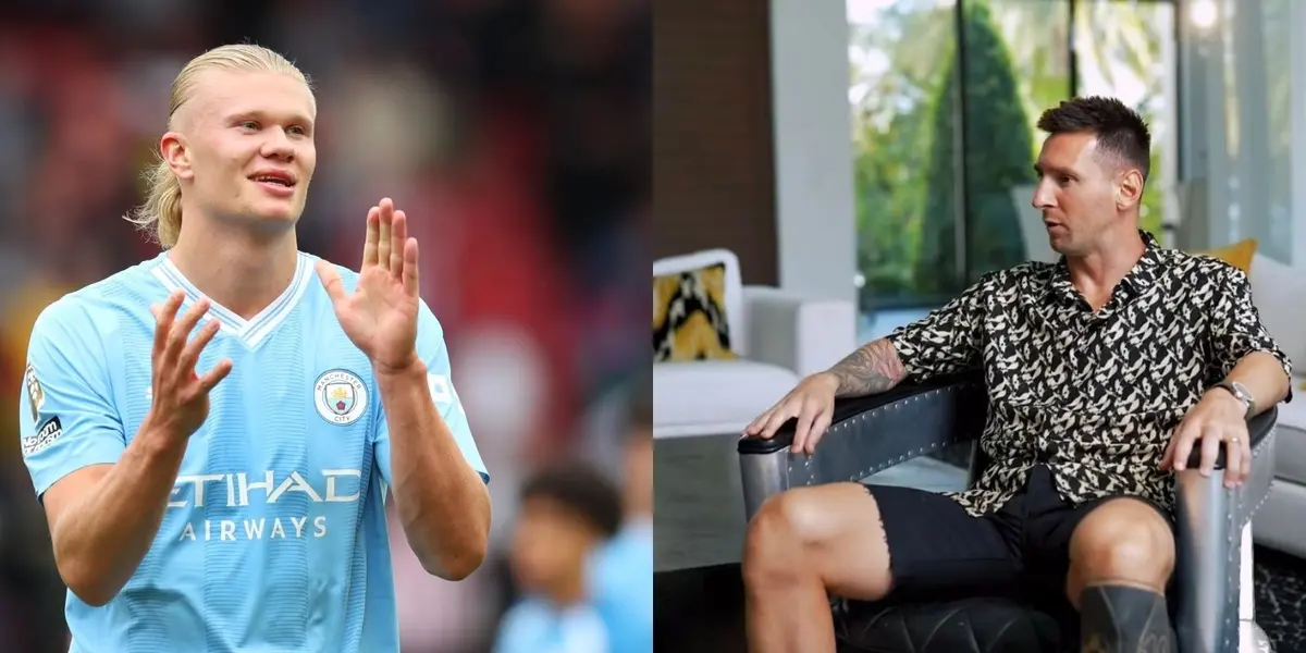 While Haaland continues scoring goals in Europe, this is what Messi ...