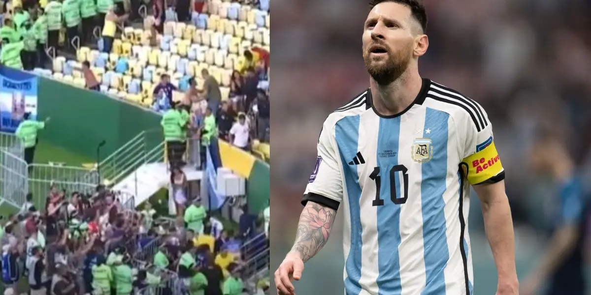 (VIDEO) Before Brazil vs Argentina, the fight between fans and police ...