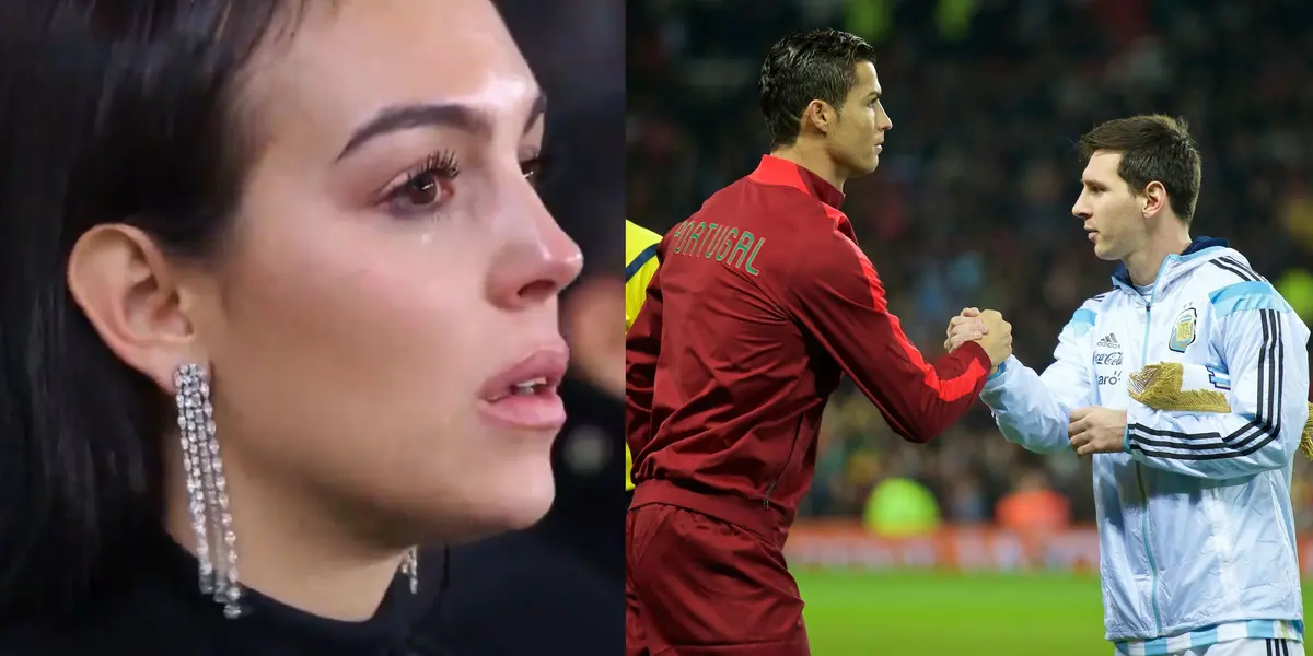Georgina's incredible reaction to Lionel Messi's photo with Cristiano ...