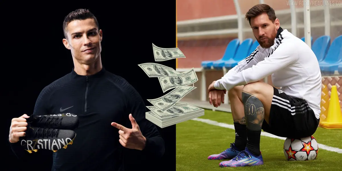 While Ronaldo only earns 16 million with Nike, the millions that Messi ...