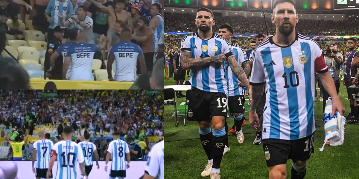 The shocking photo between Brazil and Argentina fans in the Maracana ...