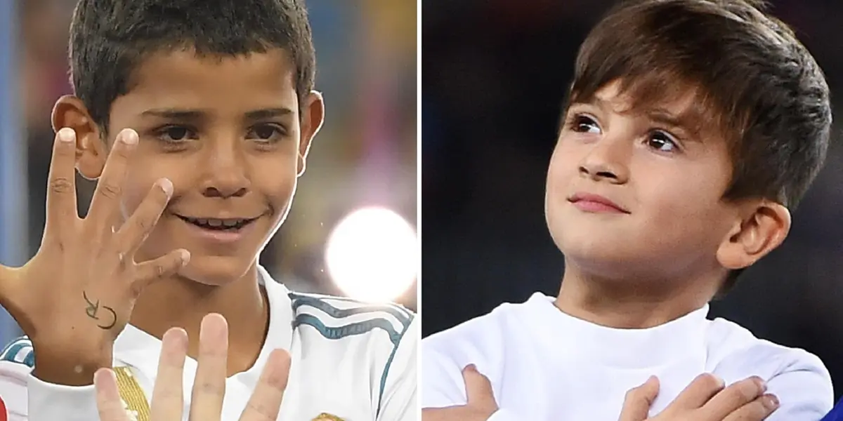 Thiago Messi an Cristiano Ronaldo JR: two soccer promises