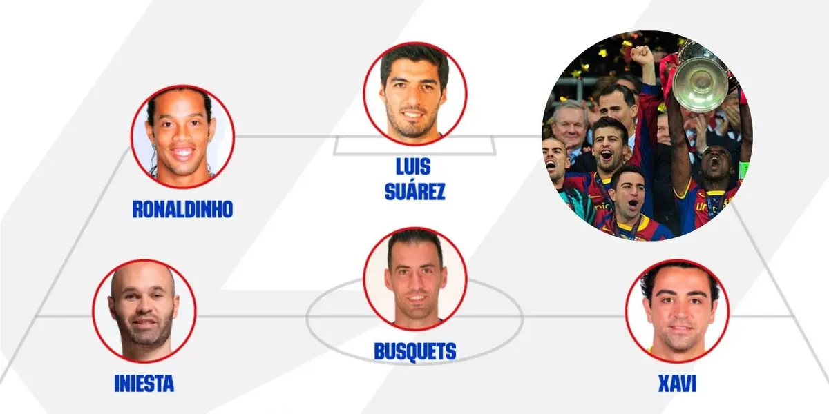 He won it all, but was left out of Barcelona's historic lineup