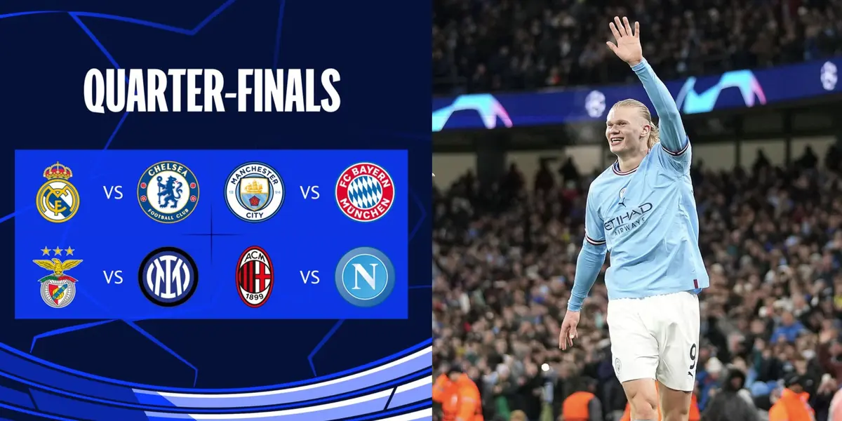 What are the fixtures of the UEFA Champions League quarterfinals?