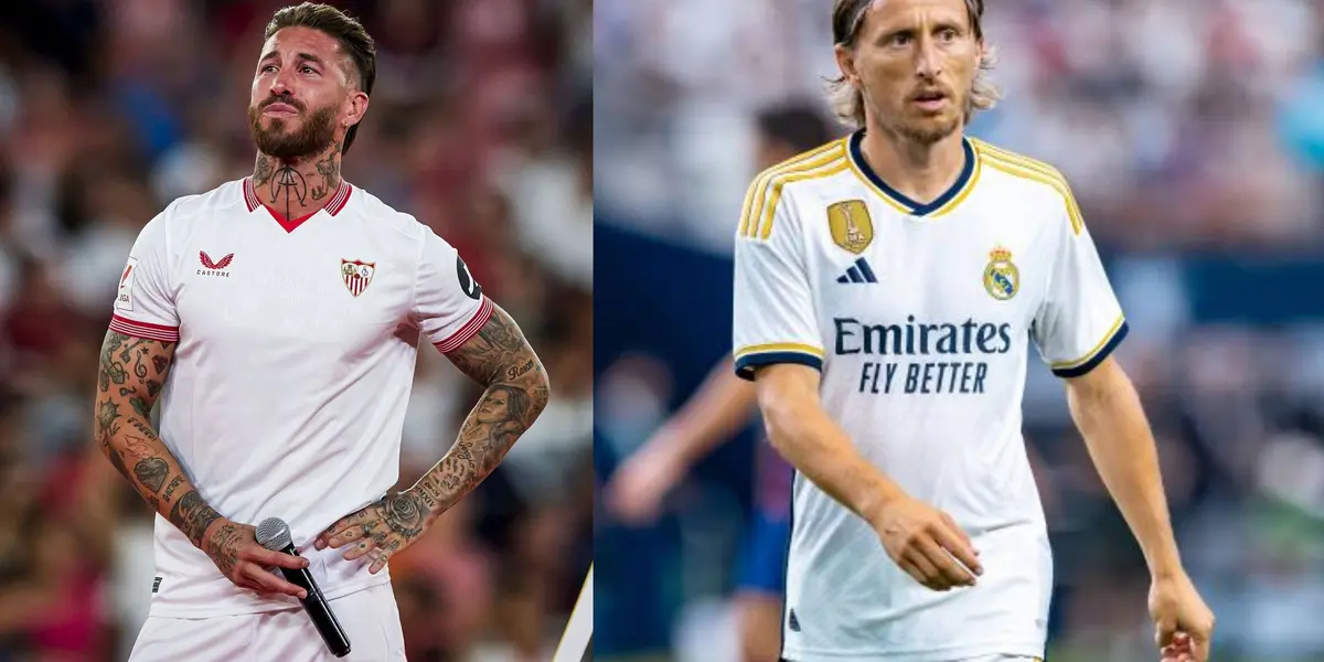 Luka Modric's words when seeing Sergio Ramos presented with Sevilla